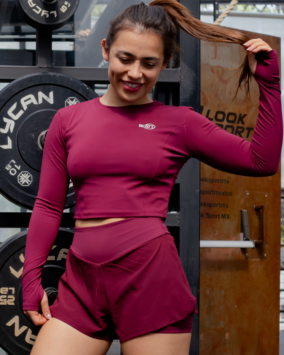 Crop Top Long Sleeve Freya - Vino – Blatt